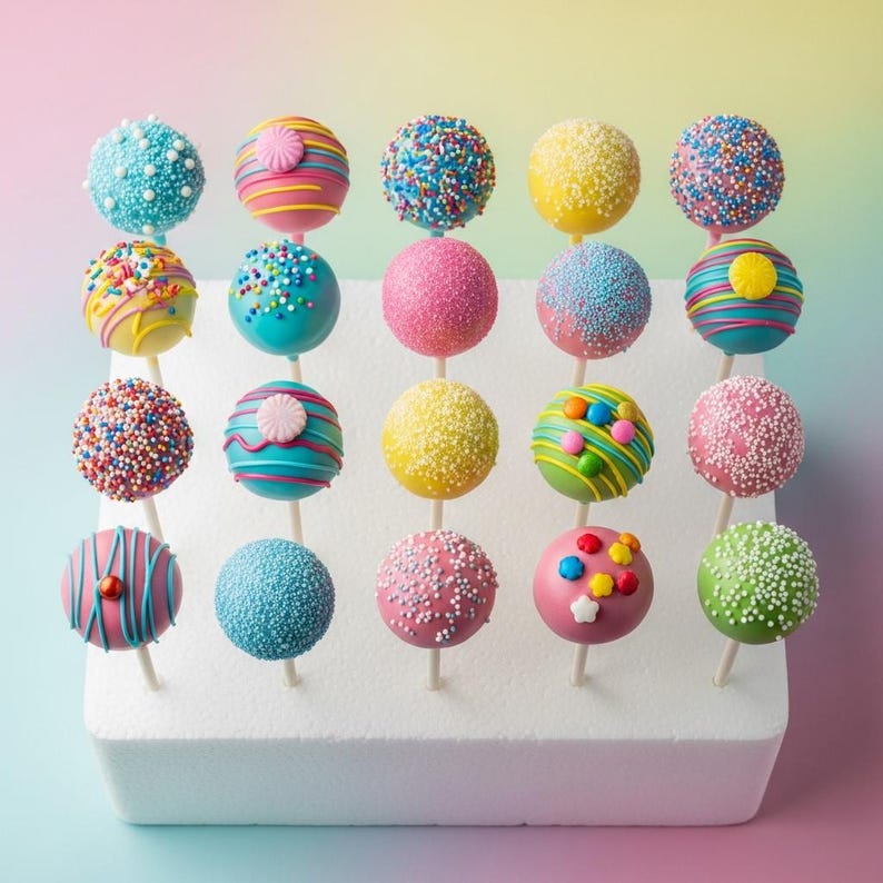 Easy Cake Pops Recipe | Cake Ball Treats Guide (PDF) - Etsy