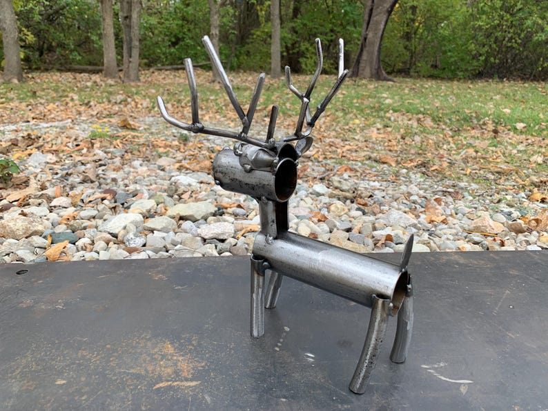 Metal Art Welded Deer Sculpture - Etsy