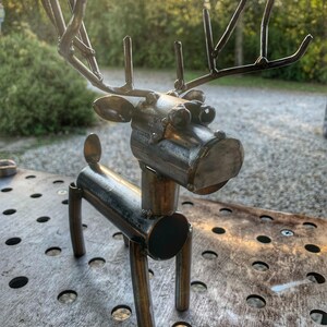 Metal Art Welded Deer Sculpture - Etsy