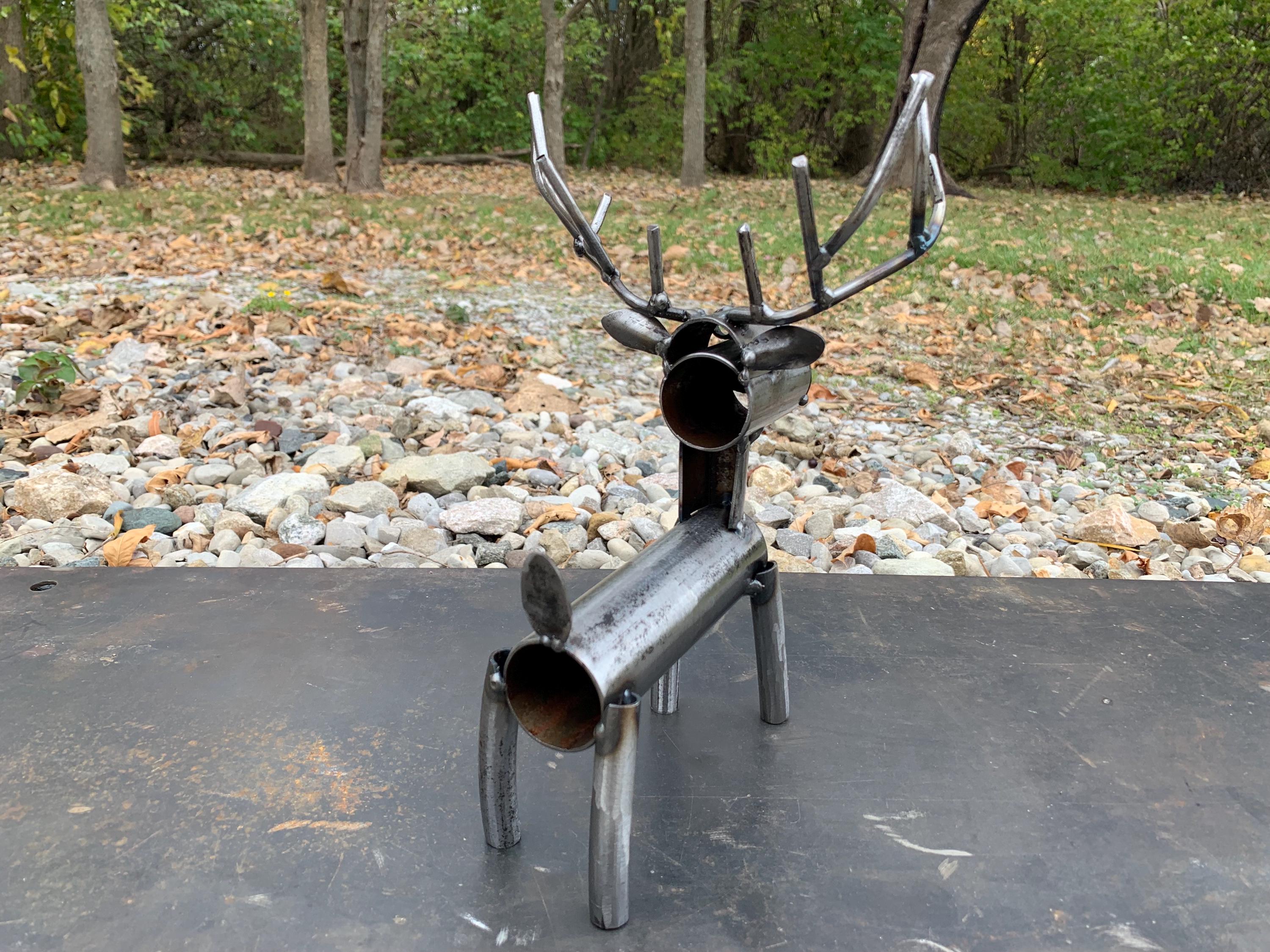Metal Art Welded Deer Sculpture - Etsy