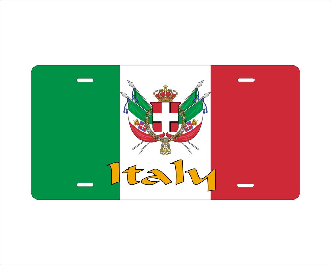 Italy Flag Novelty License Plates - Etsy
