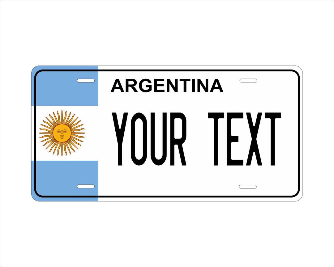 Argentina Flag Novelty License Plates - Etsy