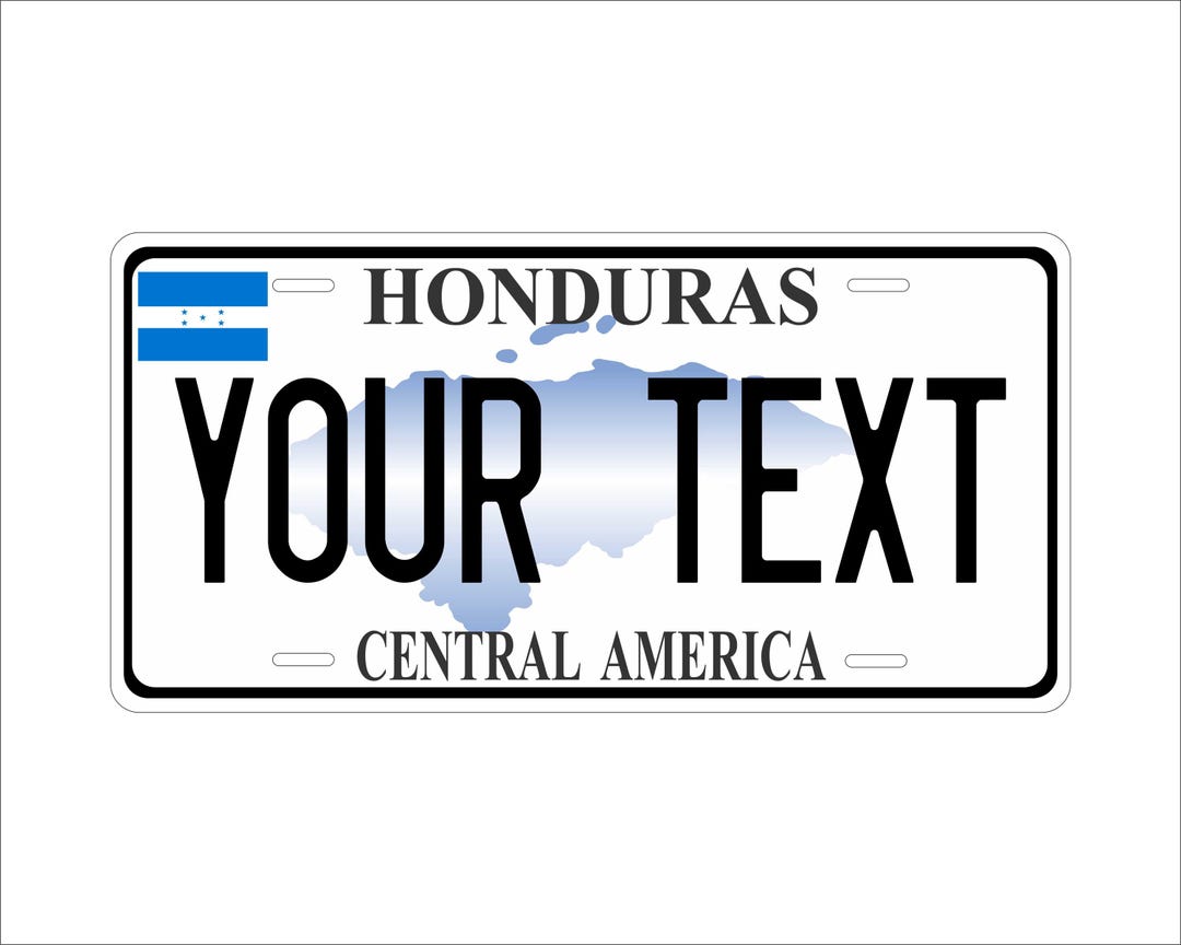 Honduras Map License Novelty License Plates - Etsy
