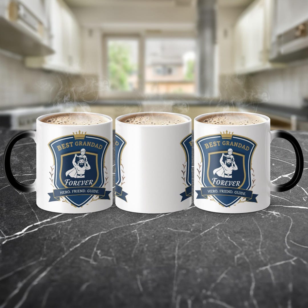 Best Grandad Forever Mugs and Glassware, Grandfather Hero Gift, Father ...