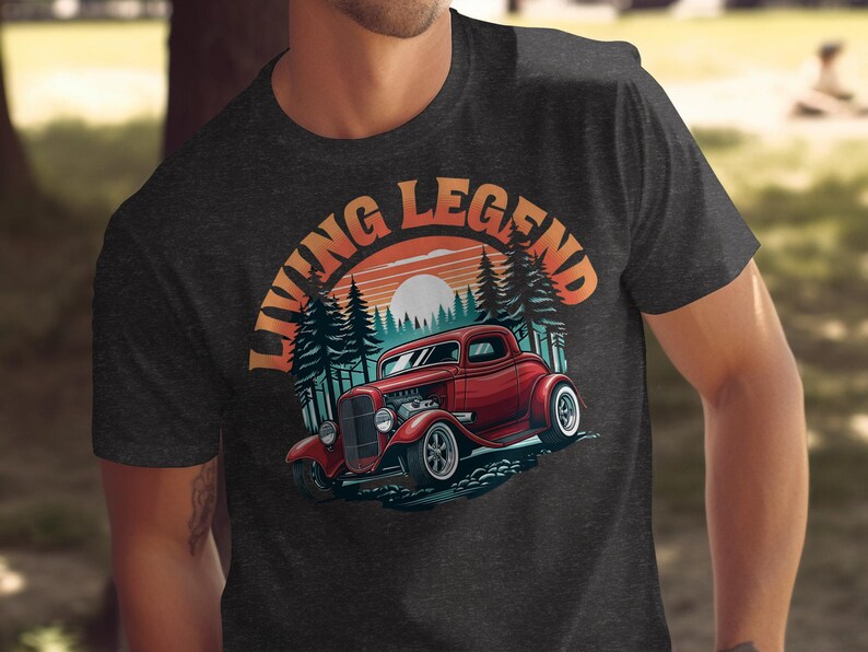 Living Legend Hot Rod T-shirt, Retro Car Enthusiast Apparel - Etsy UK