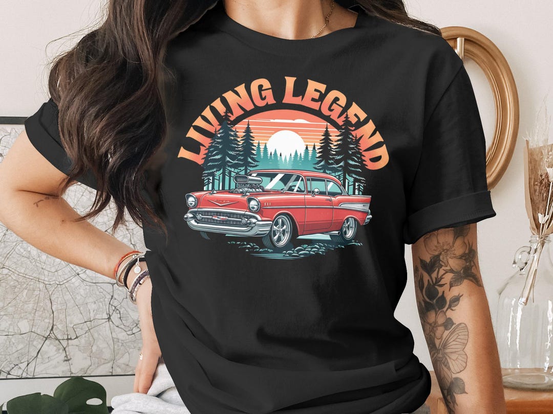 Living Legend 57 Chevy Hot Rod T-shirt, Car Lover Gift - Etsy