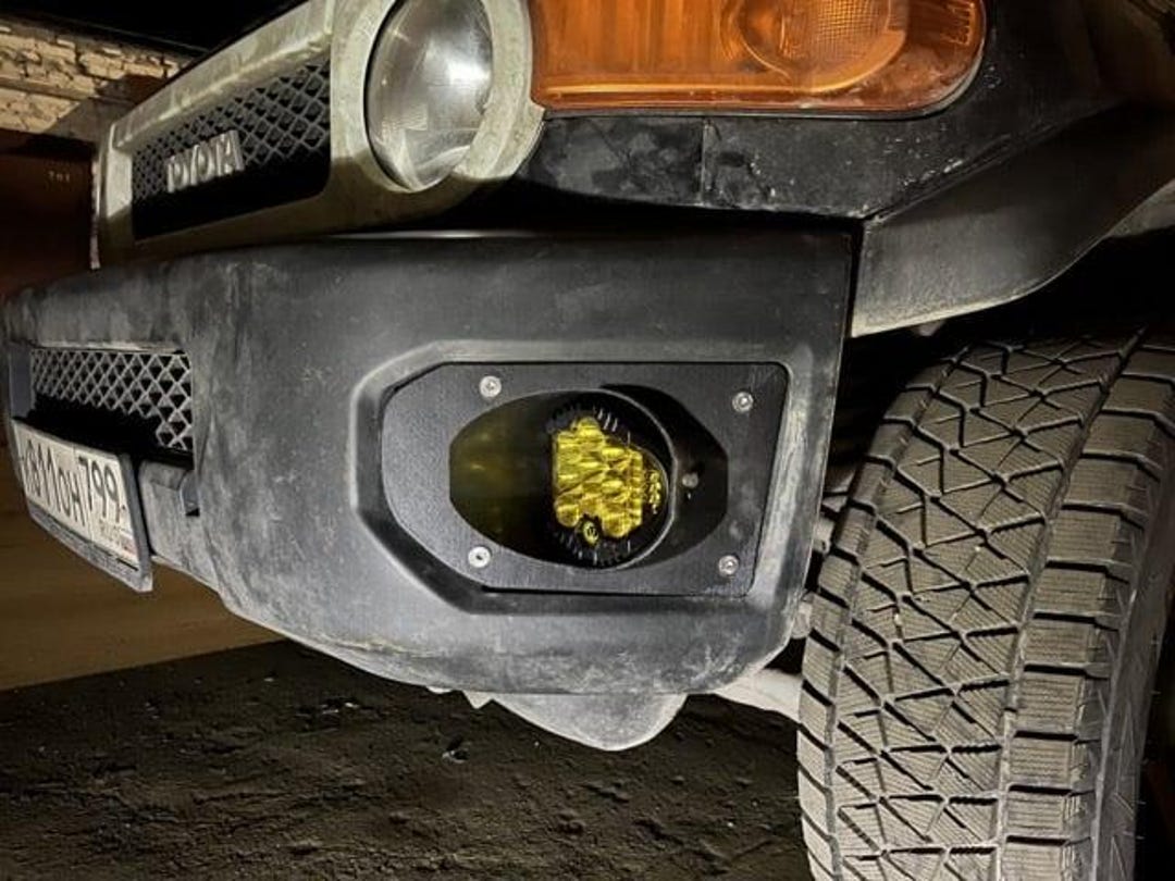 Toyota FJ Cruiser Fog Light Brackets (2007–2014) | Wing Delete / Bumper ...