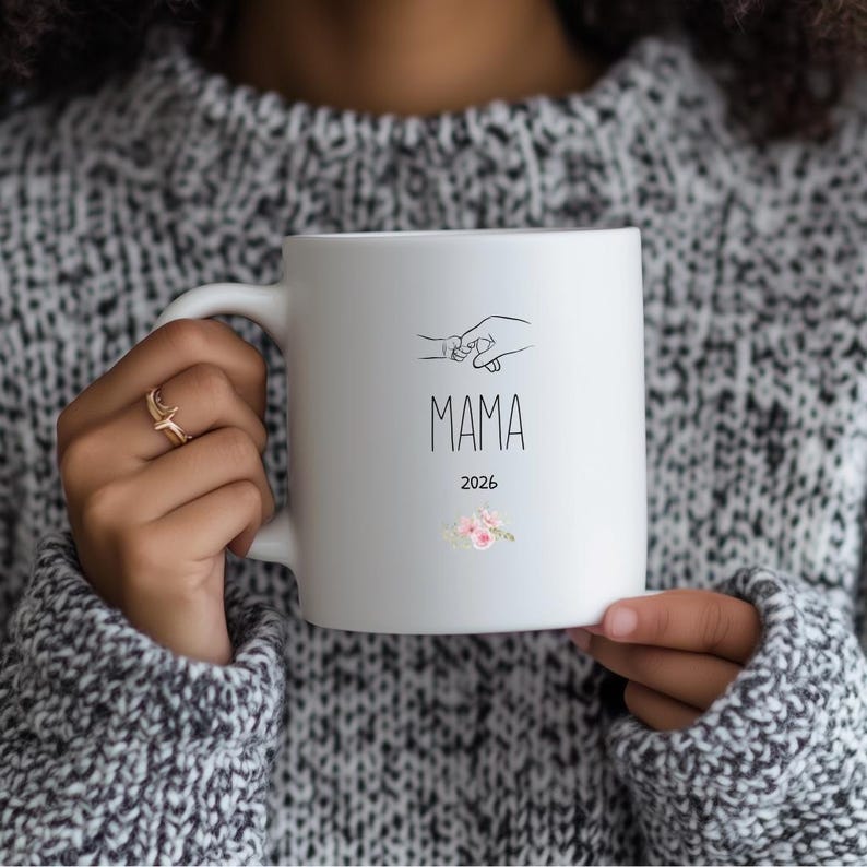 Mama 2026 Mug - Future Mom Gift, Baby Shower, Pregnancy Announcement ...