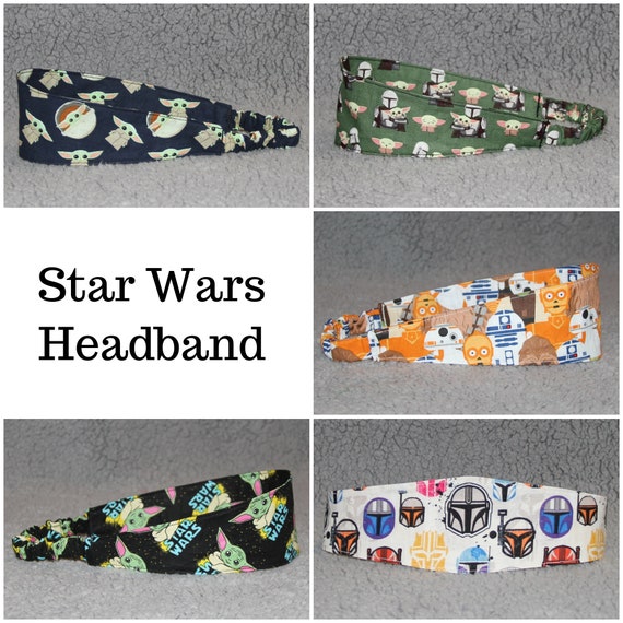 Star Wars Headband With/without Buttons for Mask - Etsy