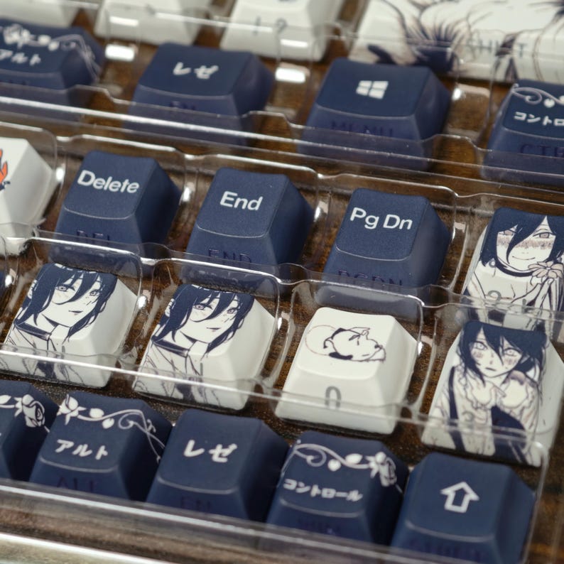 Reze Chainsaw Man Keycaps, 130-key OEM, PBT, Side-lit, Dye Sublimation ...