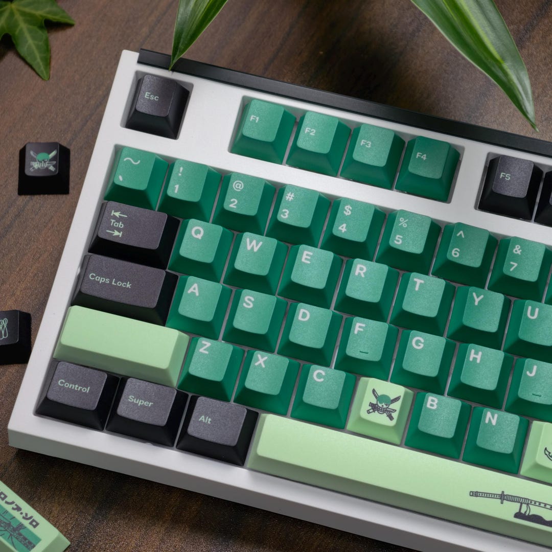 Zoro Swordsman Anime Keycap Set 143 Keys PBT for Cherry MX Keyboards - Etsy