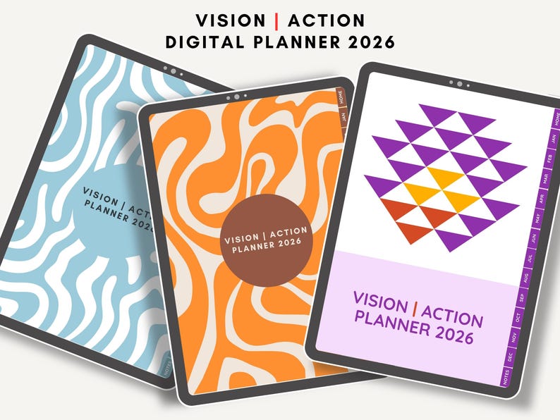 2026 Digital Action Planner | Minimalist Goodnotes & Notability ...