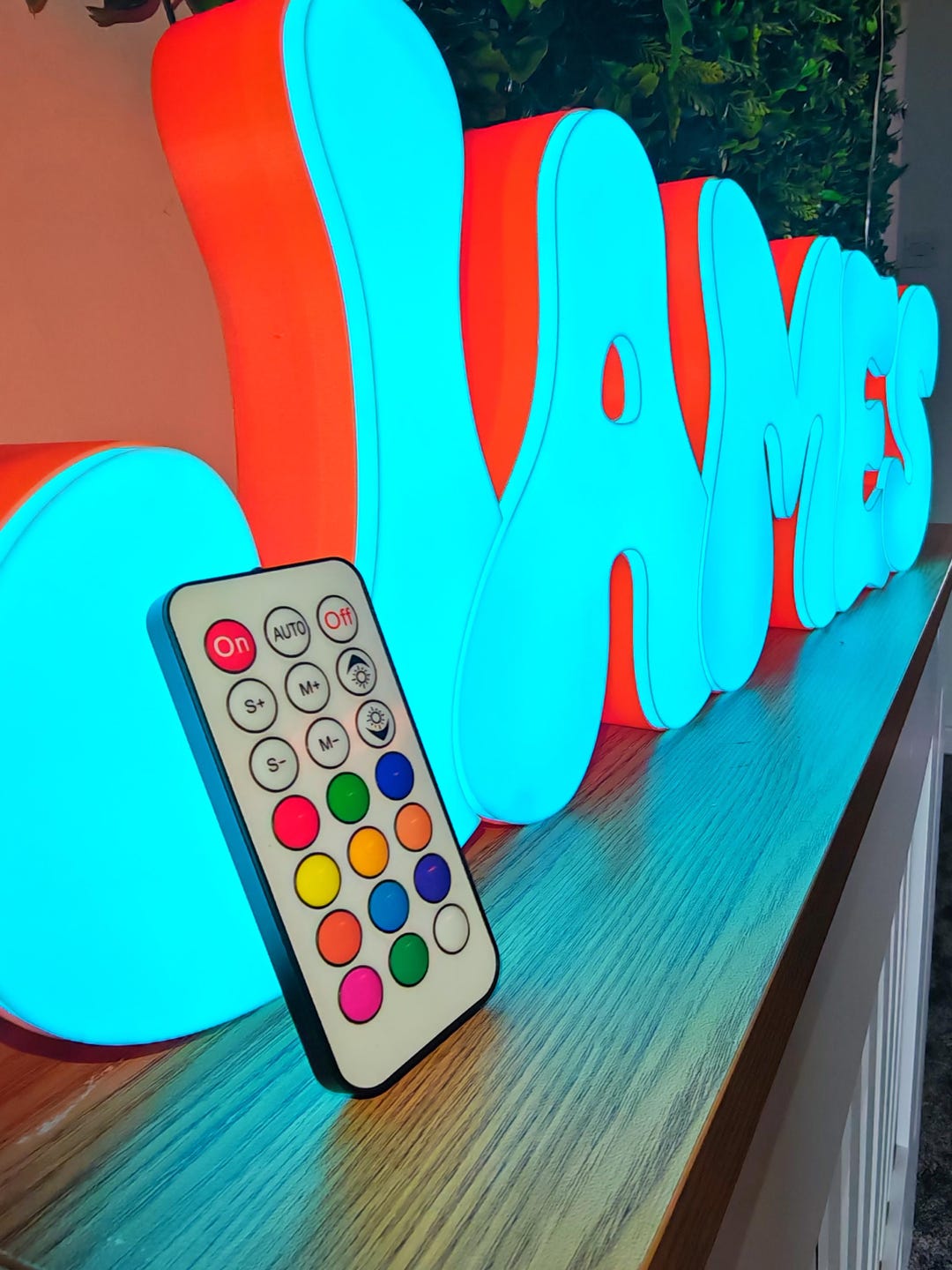 Personalised LED Name Sign – Custom 3D Printed Light • RGB Colour ...