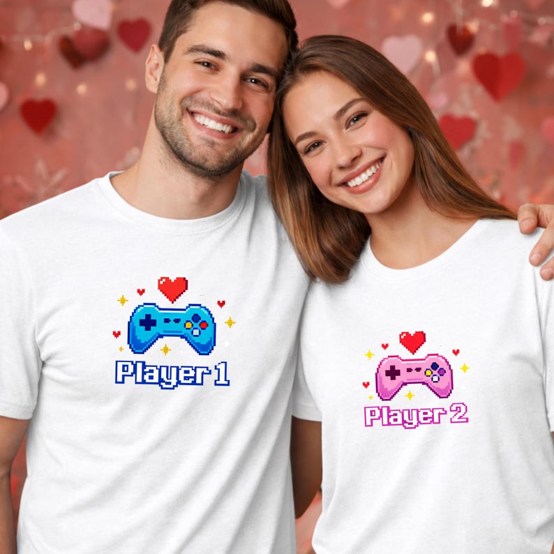 Gamer Couple Tee,pixel Controller Black Sweatshirt: Retro Gamer ...