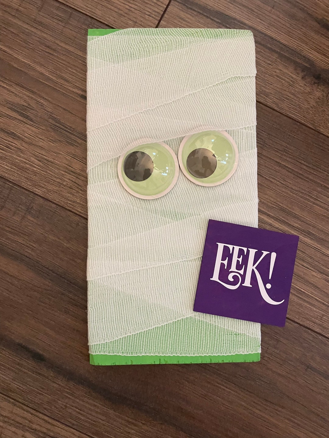 Wood EEK Monster Sign - Etsy