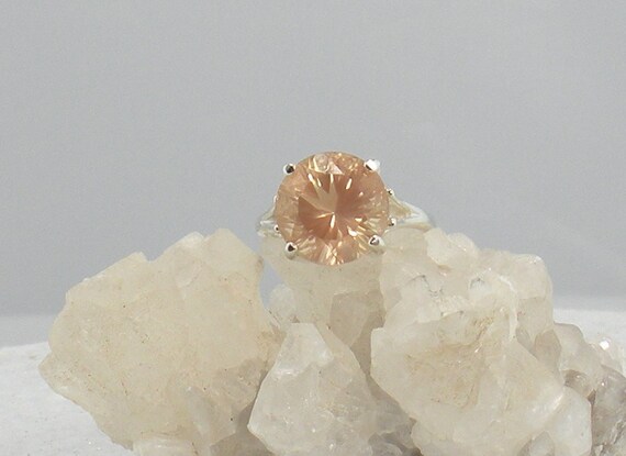 Oregon Sunstone Ring Steling Silver Ring Pink Sunstone - Etsy