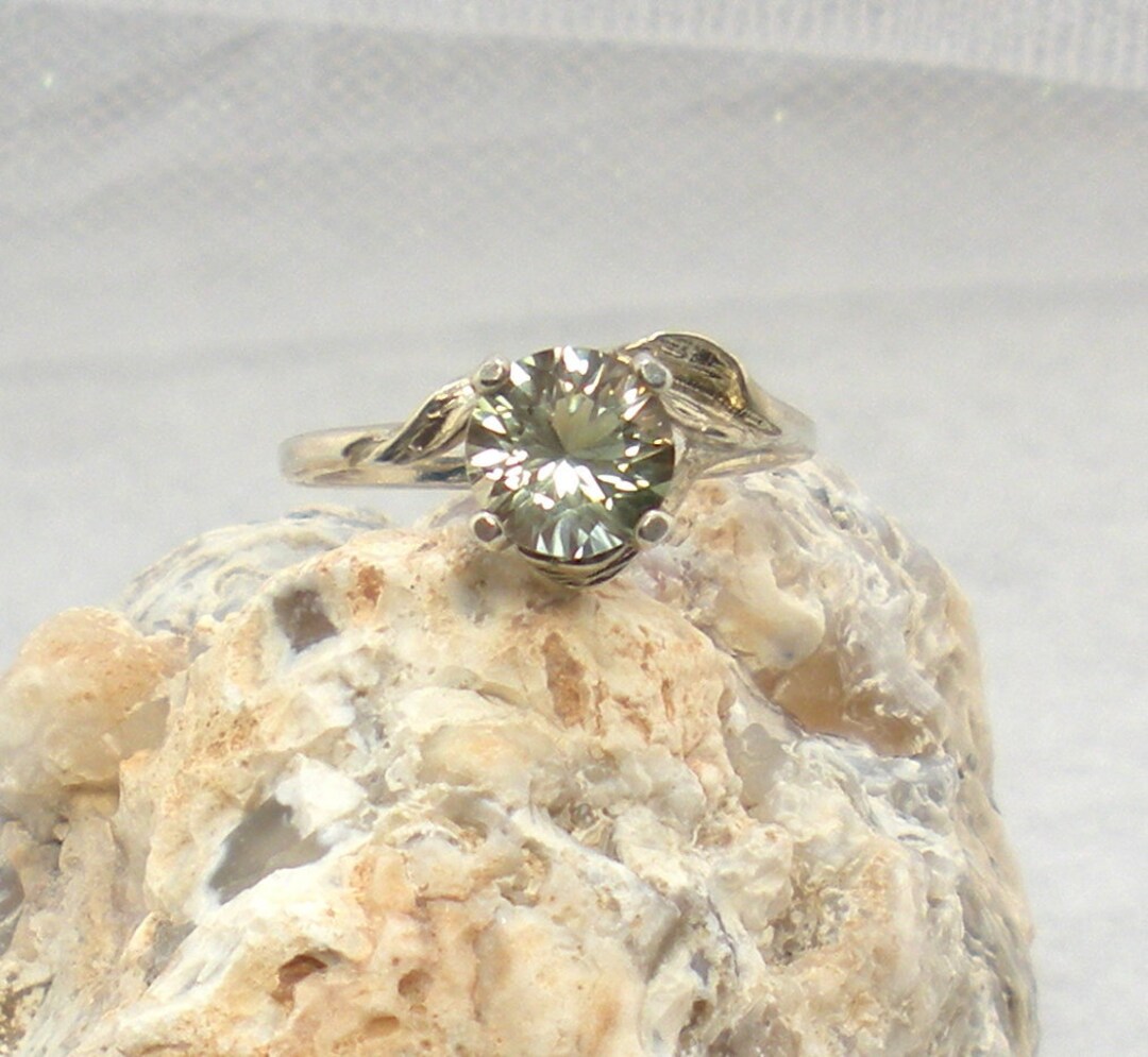 Oregon Sunstone Ring - Pastel Green Oregon Sunstone - Green Oregon ...