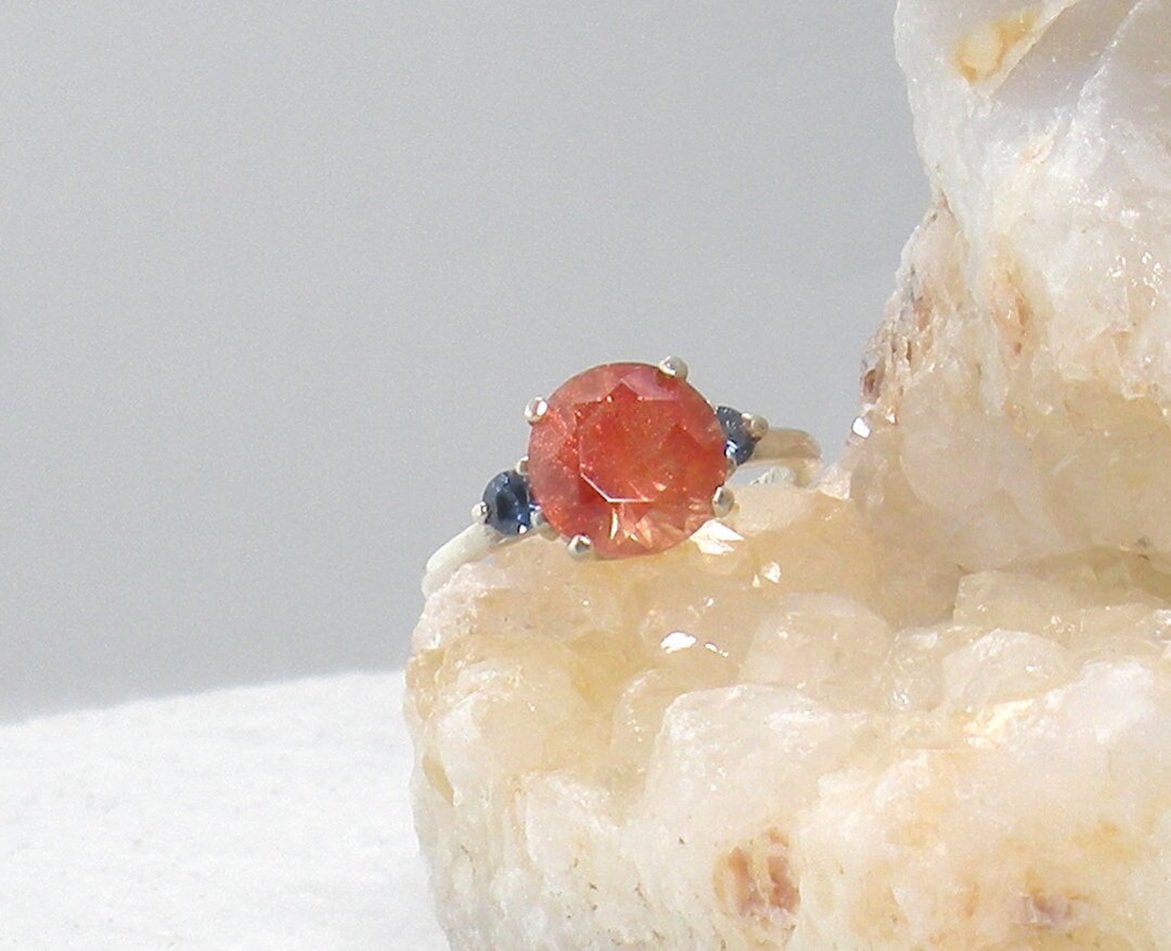 Oregon Sunstone Ring - Red Oregon Sunstone -red Oregon Sunstone Ring ...