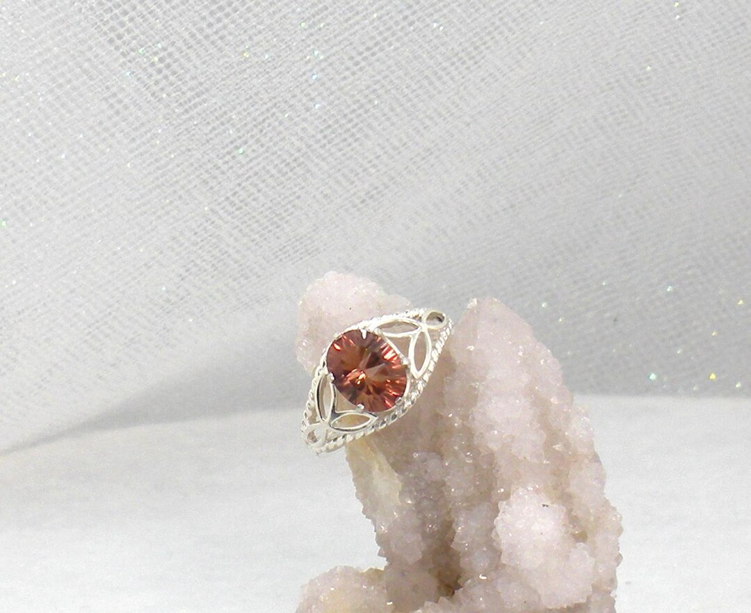 Oregon Sunstone Ring Steling Silver Ring Red Oregon Sunstone Ring ...