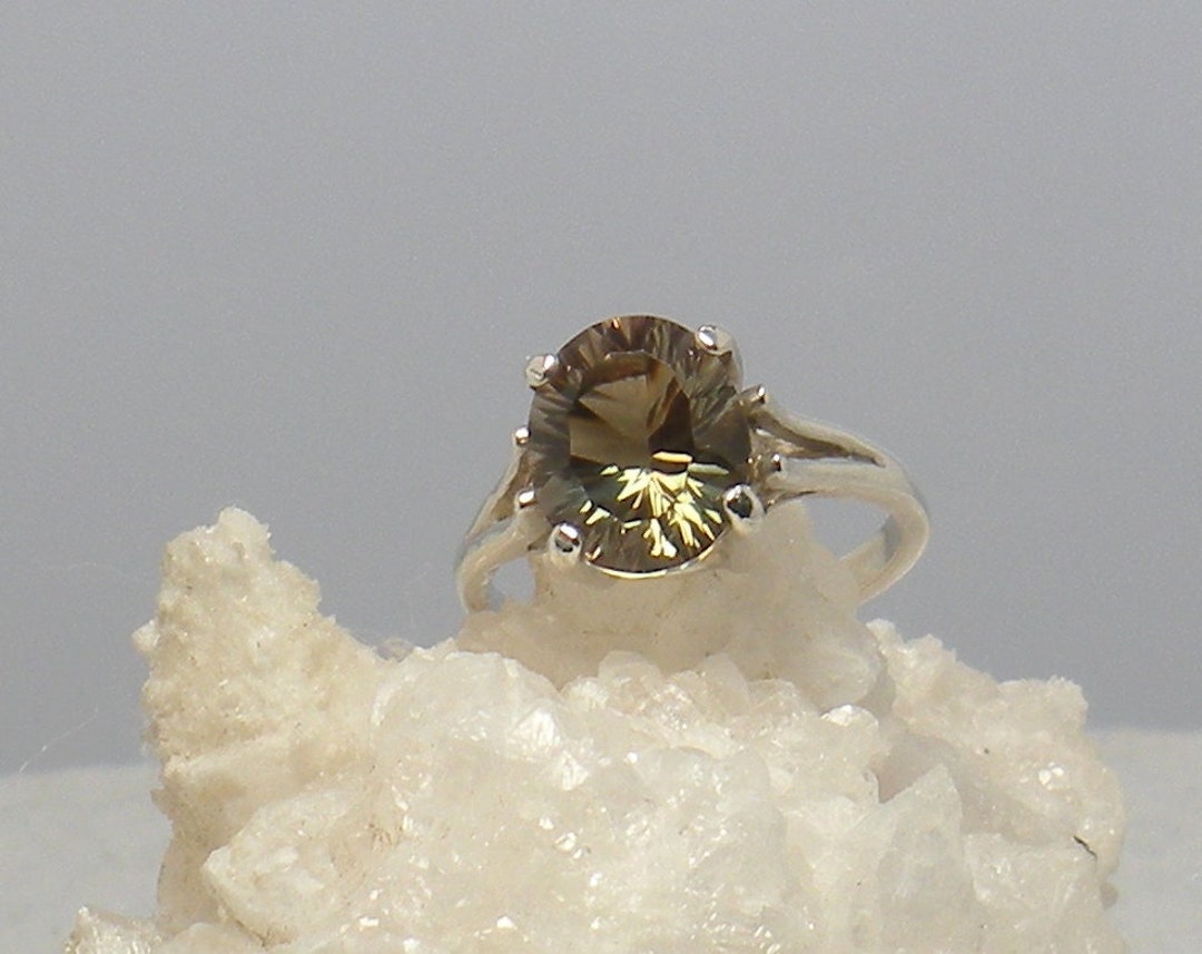 Oregon Sunstone - Sterling Silver Ring - Oregon Sunstone Ring - Green ...