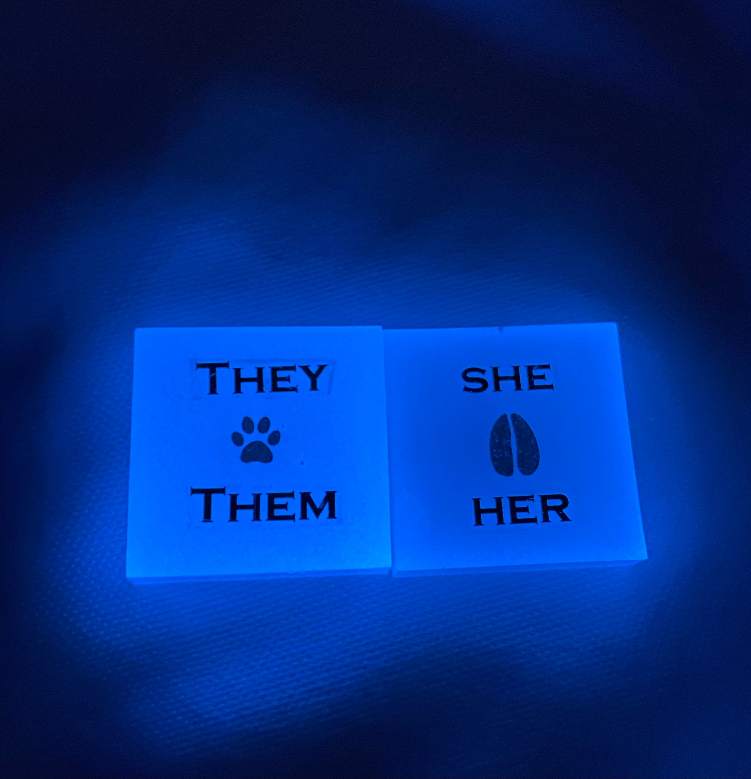 Furry Pronoun Paw Pins - Etsy
