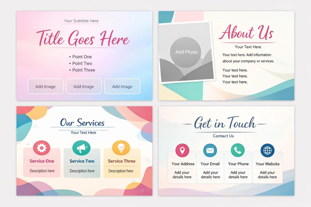 Beautiful, Ready-to-use Template Slide Show Showcase - Etsy