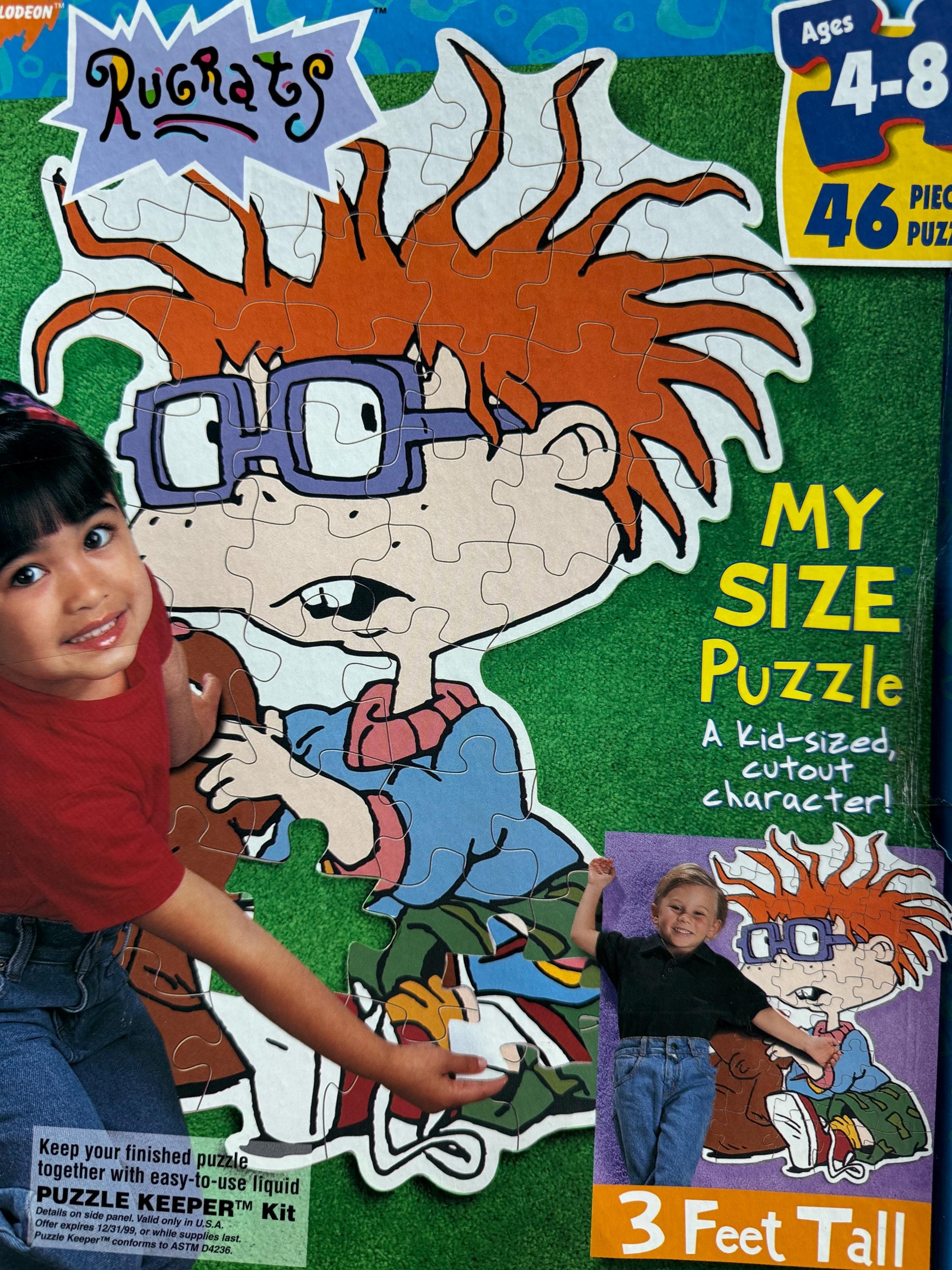 Vintage Mattel Nickelodeon Rugrats My Size Chuckie Jigsaw Puzzle 1997 ...