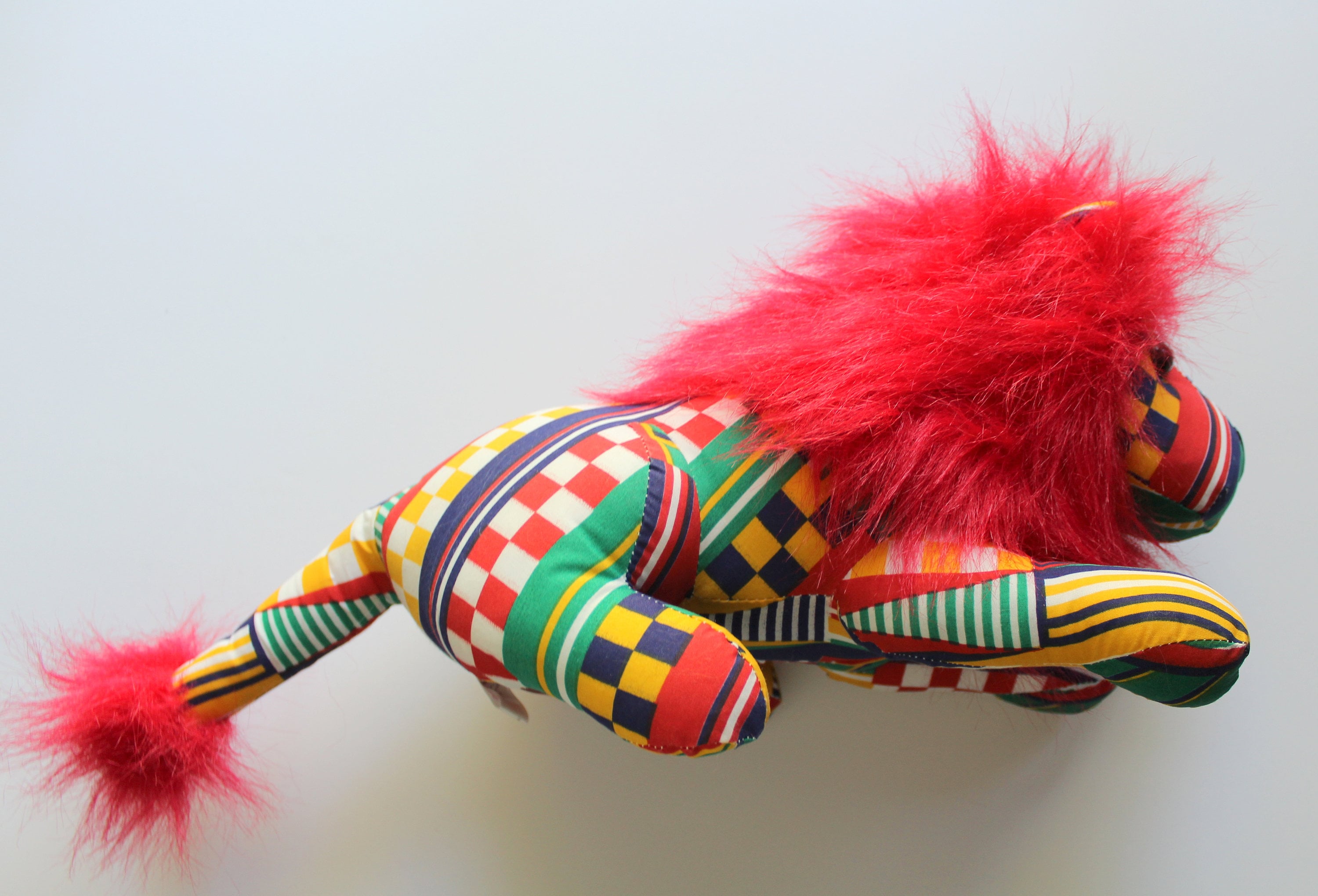 Vintage New Sugar Loaf Stuffed Lion Animal with Stripes and | Etsy