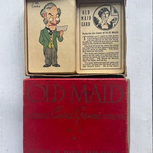 Vintage Whitman Old Maid Card Game 1920s - Etsy