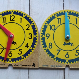 Vintage Judy Instructo Clocks Educational Toys 1974 - Etsy