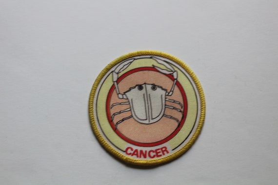 Vintage Astrology Cancer Patch 1970s - Gem