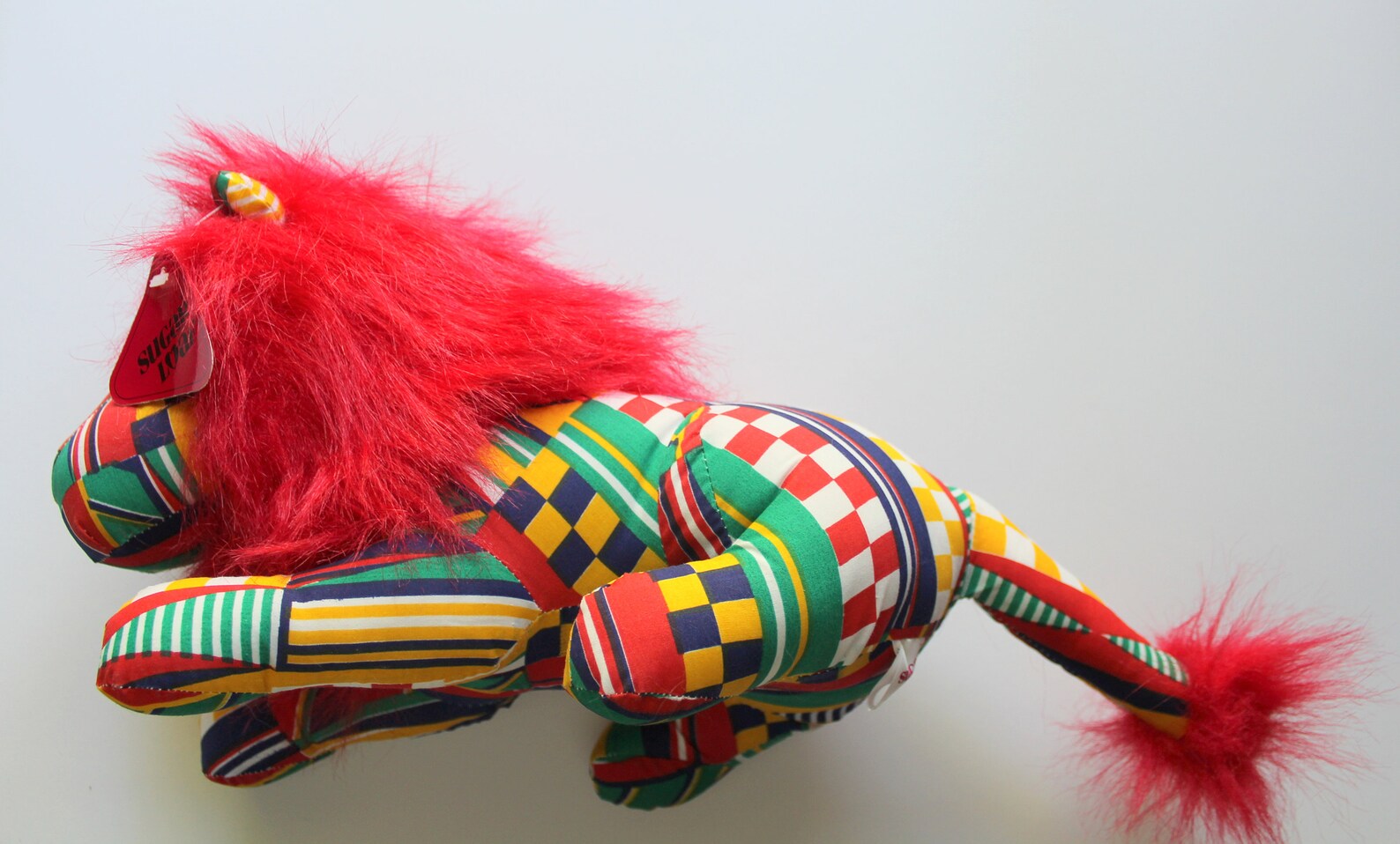 Vintage New Sugar Loaf Stuffed Lion Animal with Stripes and | Etsy