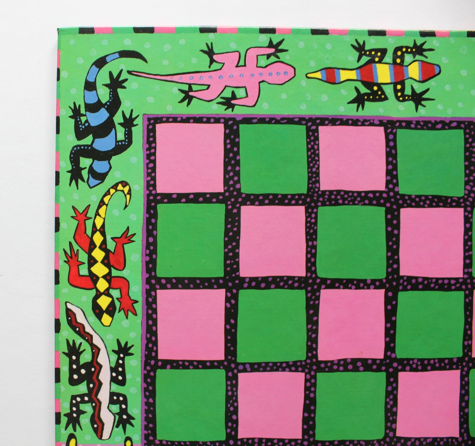 Vintage New Cosmic Frog Backgammon and Checkers Board Game Craft Kit ...