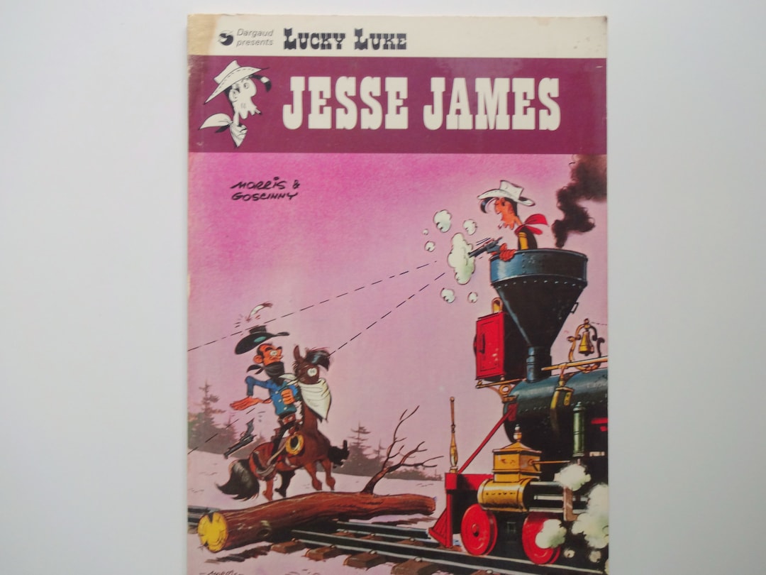 Vintage Lucky Luke Jesse James Comic Strip Book 1974 - Etsy