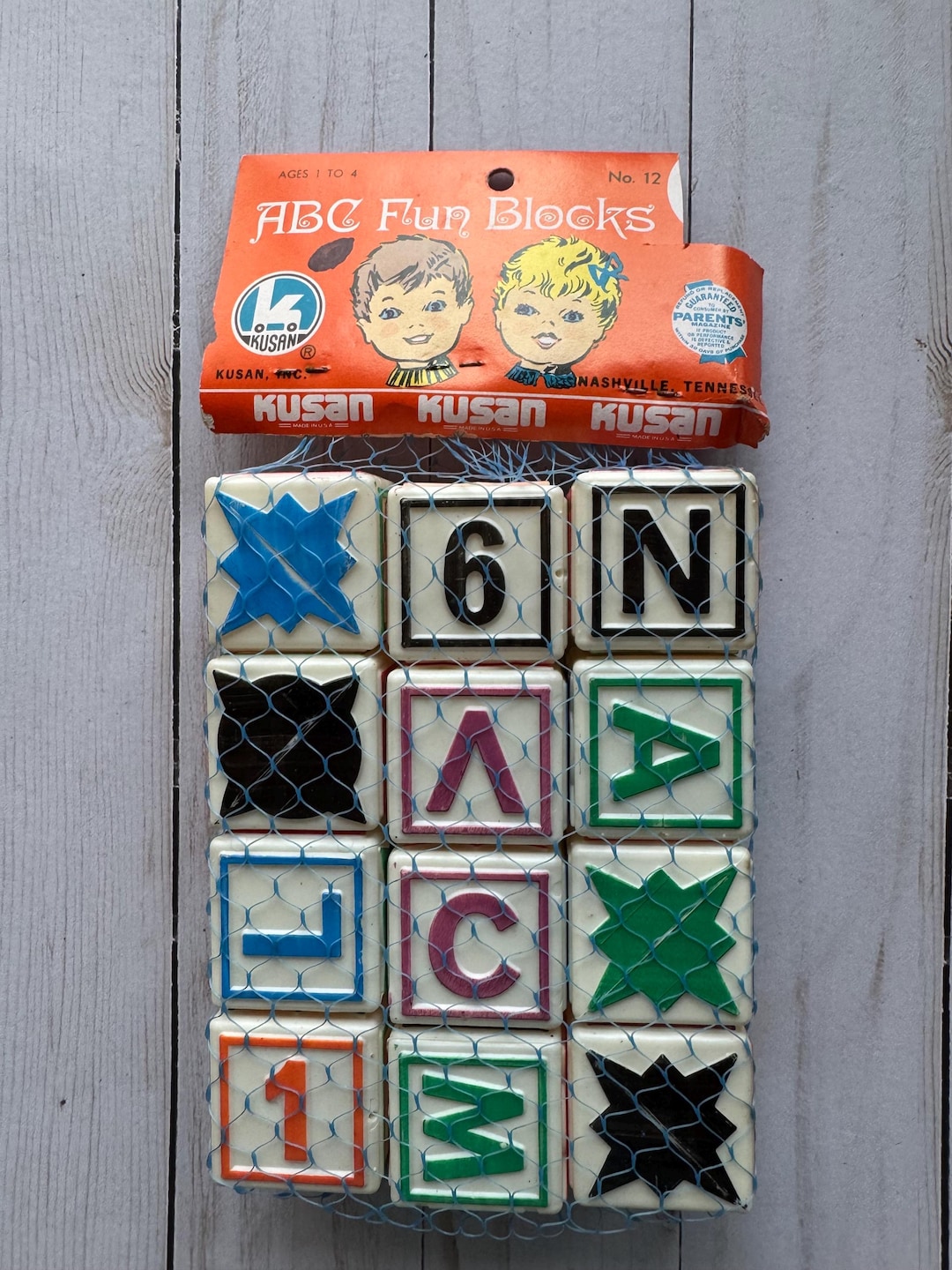 Vintage Kusan ABC Fun Blocks Toy 1970s - Etsy
