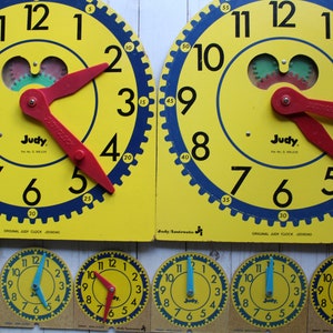Vintage Judy Instructo Clocks Educational Toys 1974 - Etsy