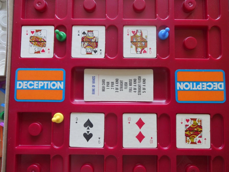 Vintage Deception Memory Poker Game 1975 | Etsy