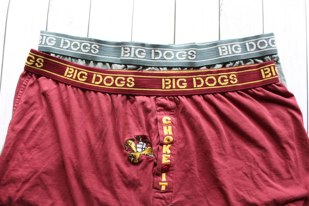 Vintage Pair of Big Dogs Men's Boxer Shorts Size Large 1990s - Etsy