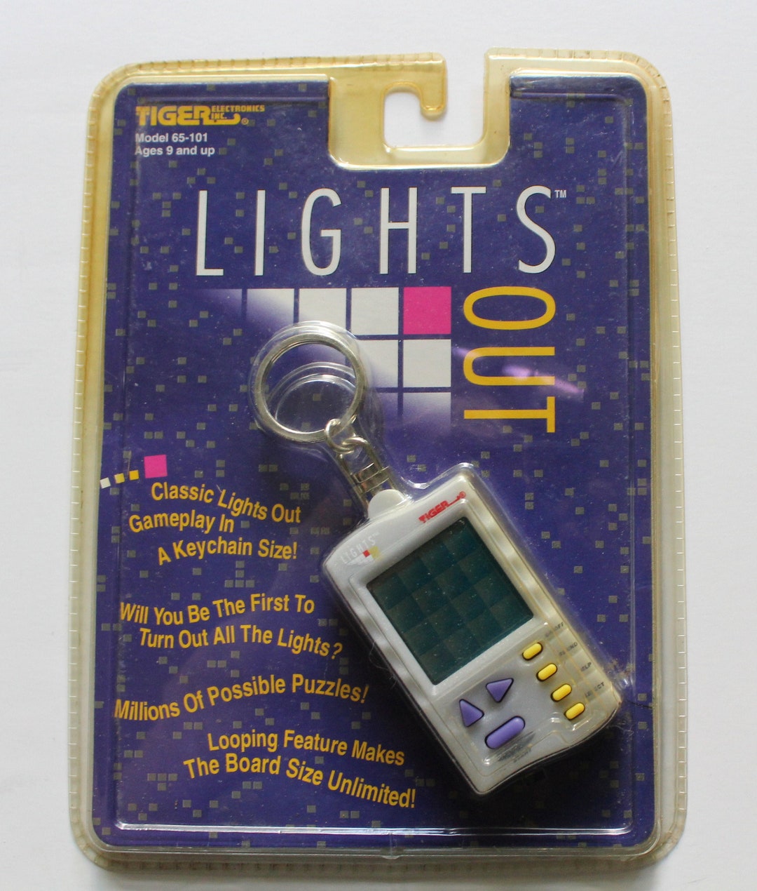 Vintage New Tiger Electronic Handheld Lights Out Keychain Game 1997 - Etsy