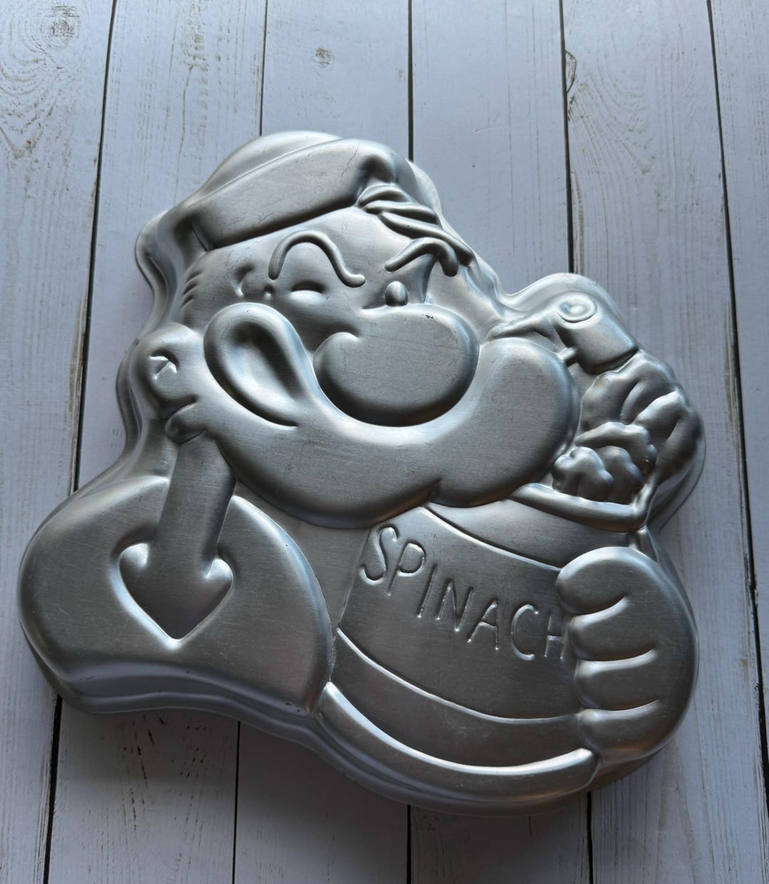 Vintage Popeye Holding Spinach Can Wilton Cake Pan 1980 - Etsy