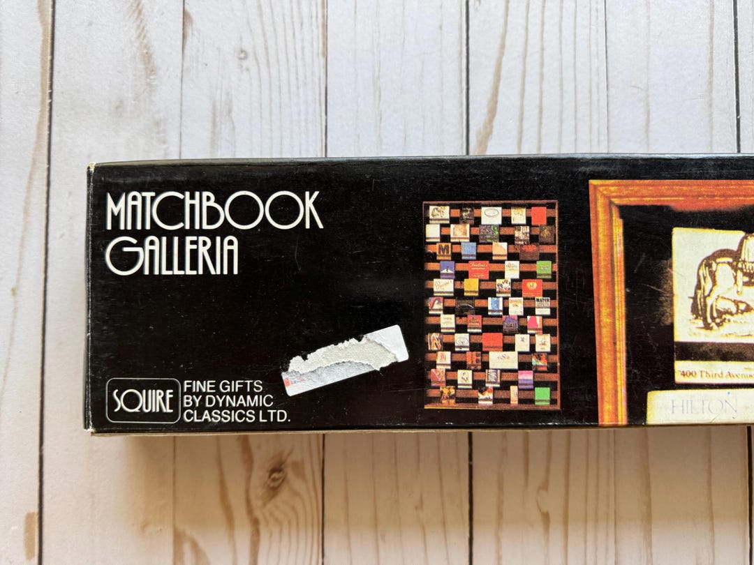 Vintage Matchbook Galleria Rack Wall Hanging 1984 - Etsy