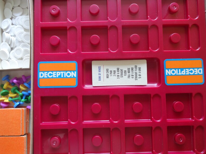Vintage Deception Memory Poker Game 1975 | Etsy