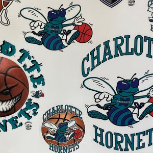 Vintage NBA Charlotte Hornets Window Cling Decals 1997 - Etsy