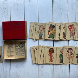 Vintage Whitman Old Maid Card Game 1920s - Etsy