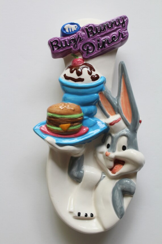 Vintage Ceramic Looney Tunes Bugs Bunny Spoon Rest 1998 - Etsy