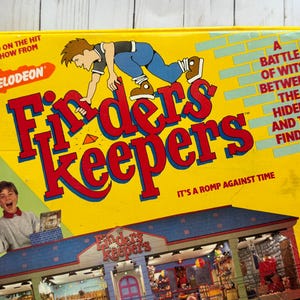 Vintage Nickelodeon Finders Keepers Game 1988 - Etsy