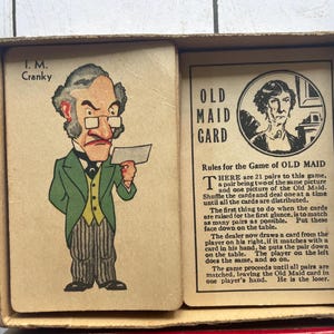 Vintage Whitman Old Maid Card Game 1920s - Etsy