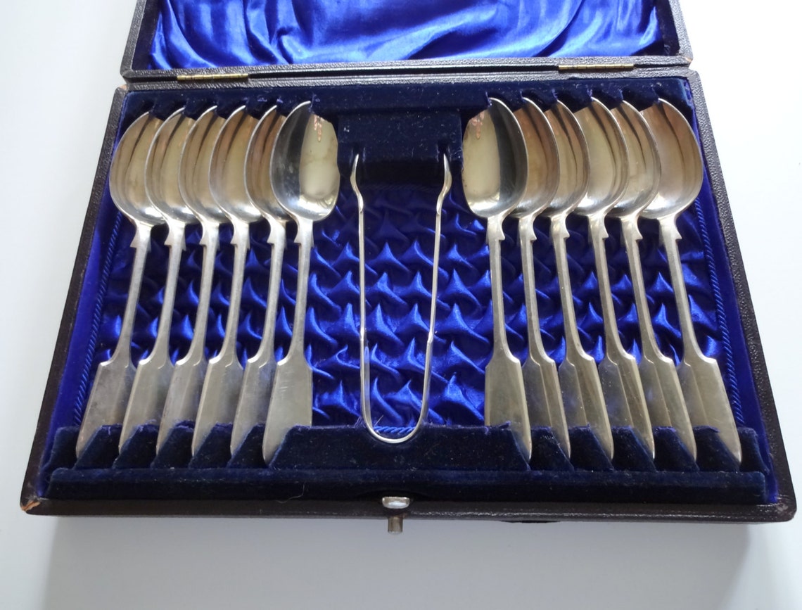 Vintage James Dixon & Sons of Sheffield Silver Tea Spoon Set - Etsy