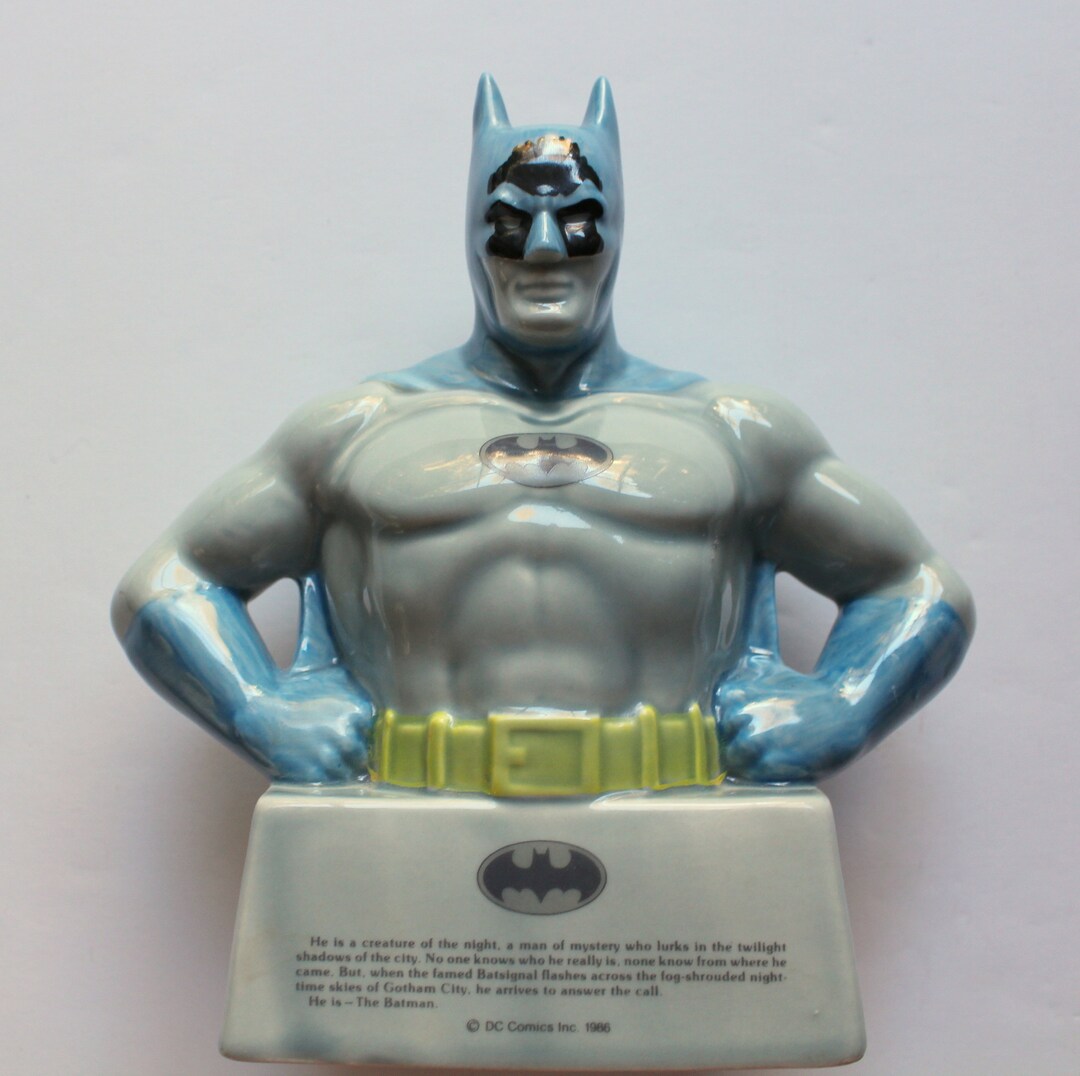Vintage DC Comics Batman Ceramic Bank Statue 1986 - Etsy
