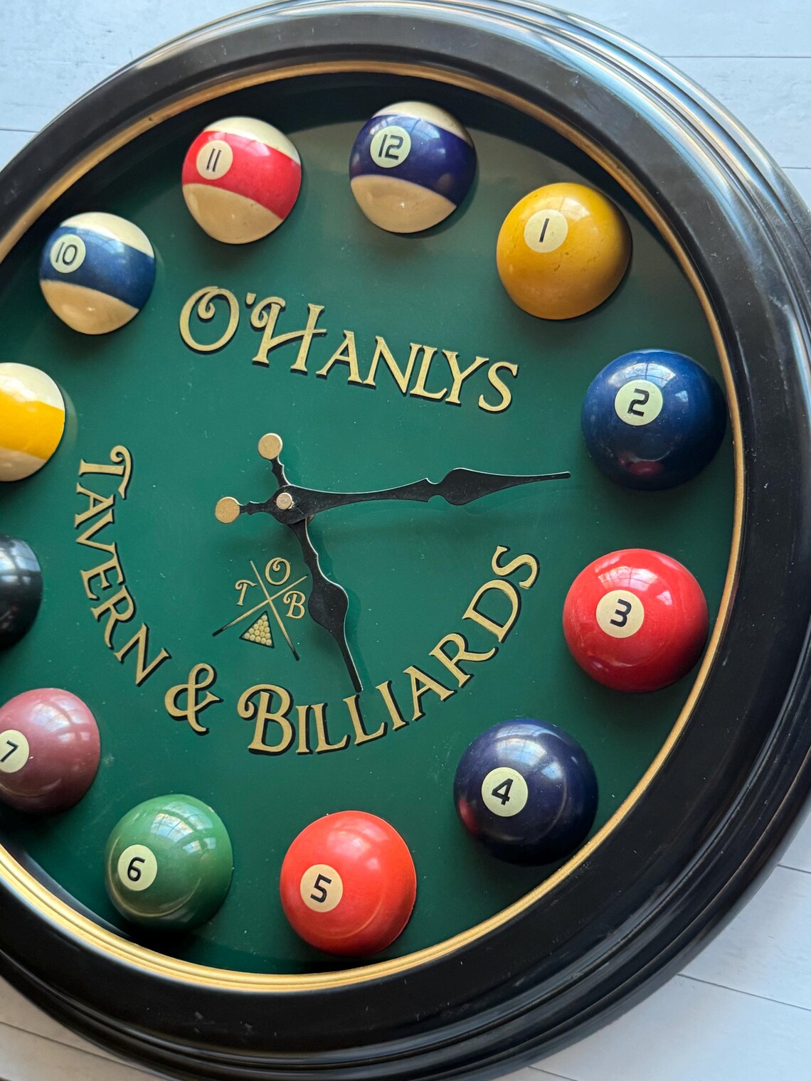 Vintage Pool O'hanlys Tavern and Billiards Wall Clock 1990s - Etsy
